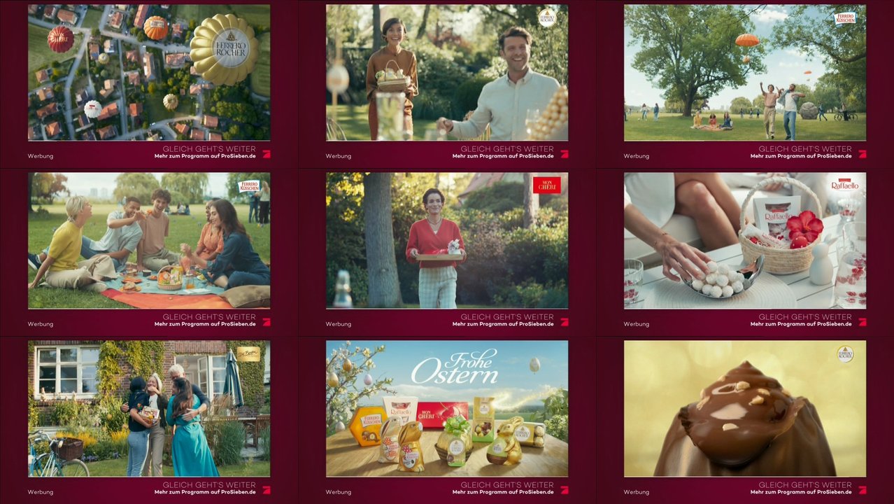 Anuncios de TV - Anuncios de TV de ferrero de los últimos 120 días